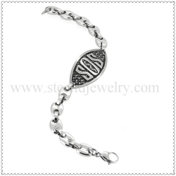 Solid chain SOS medical bracelet jewelry | Medical id bracelet & necklace