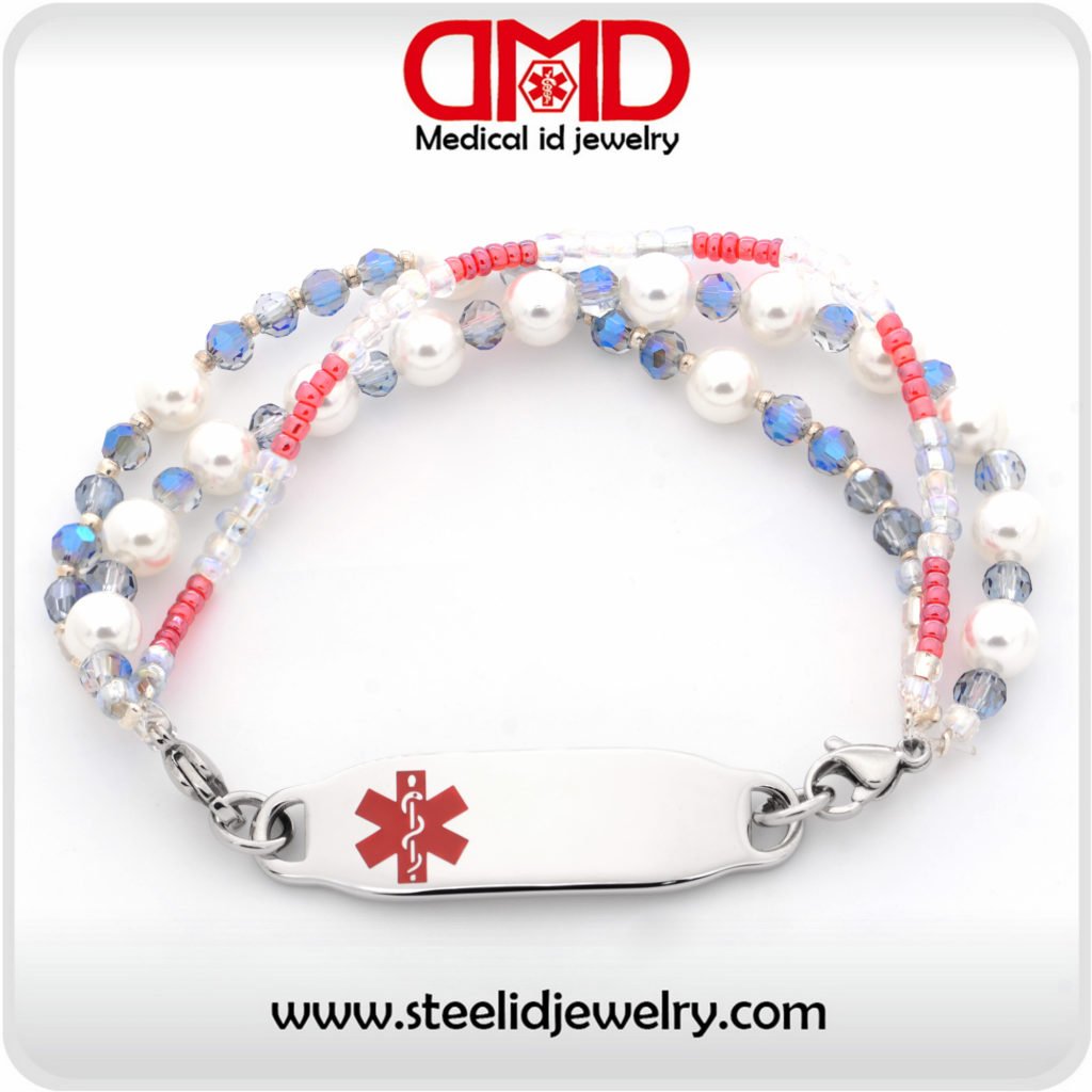 Women’s Interchangeable medical id bracelet-MD1694 – Design Medical ID ...